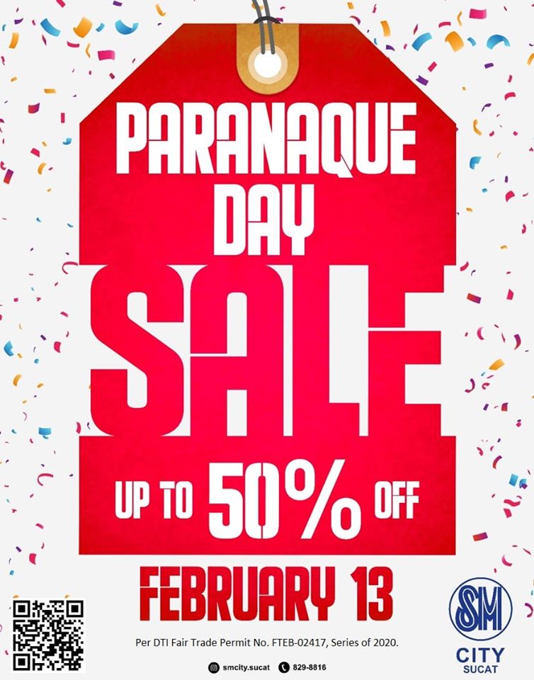 Manila Shopper: Paranaque Day SALE at SM Malls: Feb 13 2020