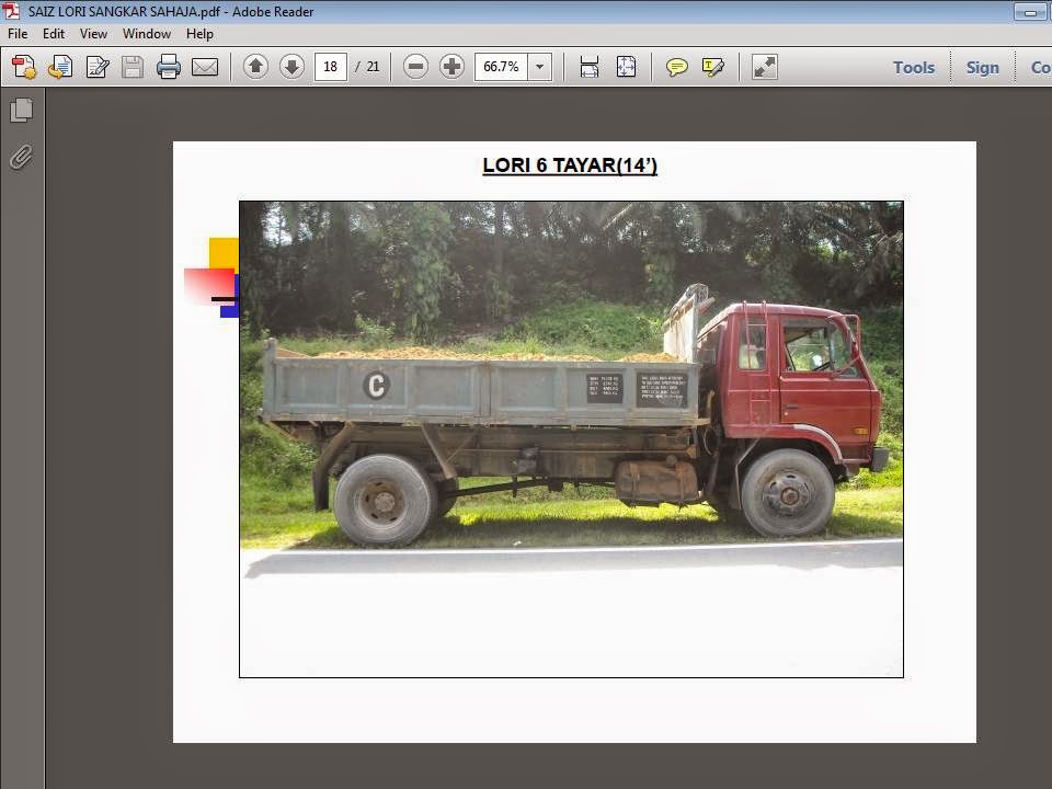 Isipadu Muatan Untuk Lori ~ BORAK-QS