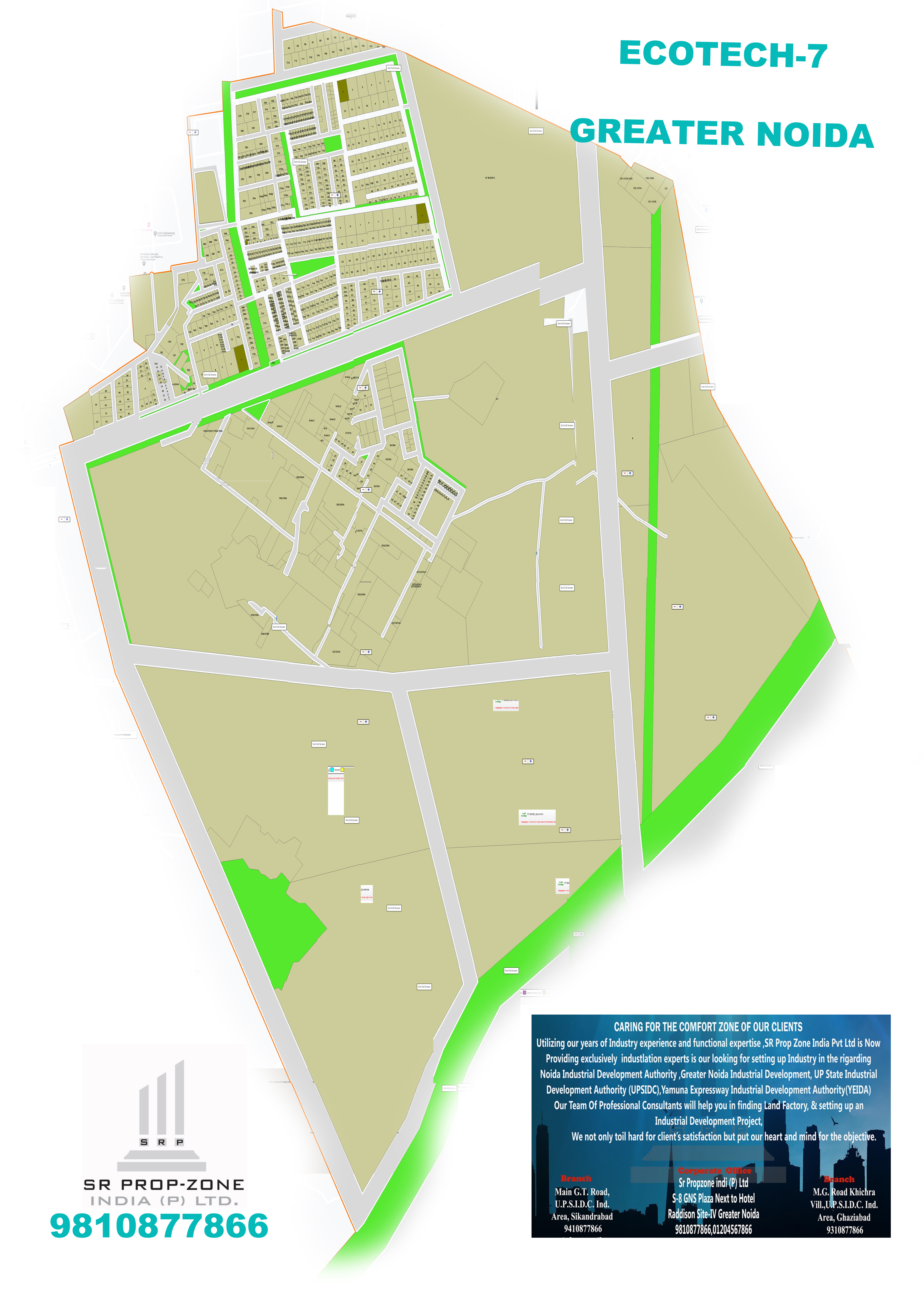 Layout Plan of Sector Ecotech-7 High Quality Map - Ecotech Industry ...