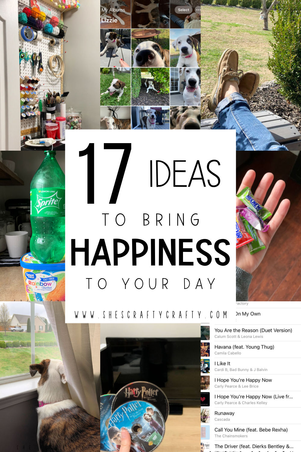 She's Crafty: 17 Ideas to bring Happiness to your Day