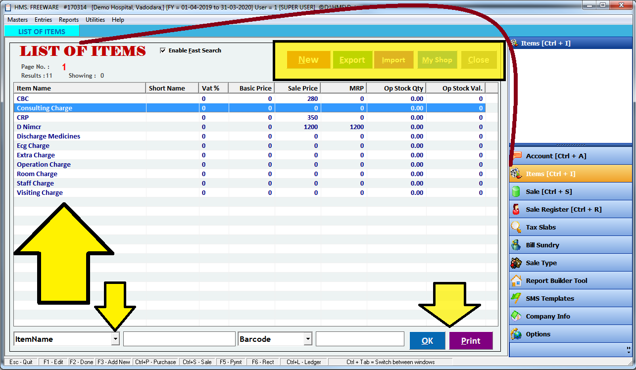 Mini Hospital OPD IPD Billing Software ~ Billing Software Guru