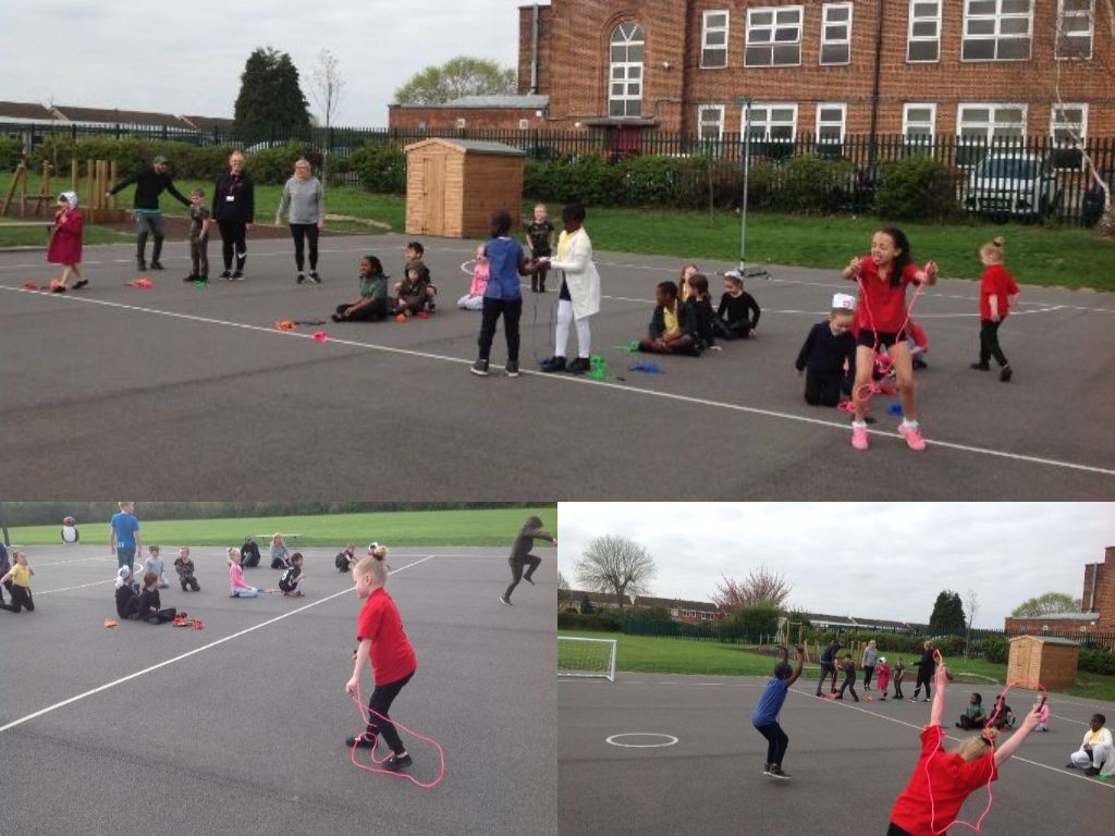 Suttons Primary School: Year 2 skip for the British Hearty Foundation!