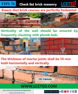 CHECKLIST FOR BRICK MASONRY WALL CONSTRUCTION -lceted LCETED INSTITUTE ...