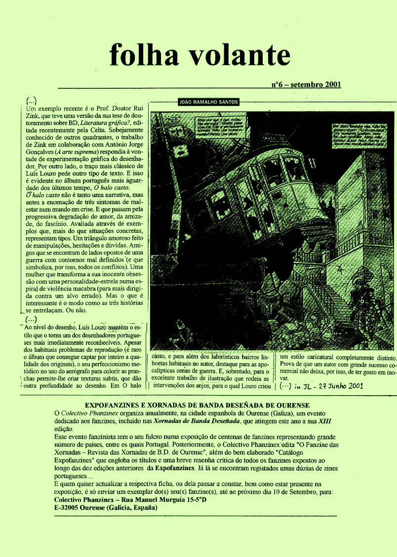 Sítio dos Fanzines de Banda Desenhada: Folha Volante