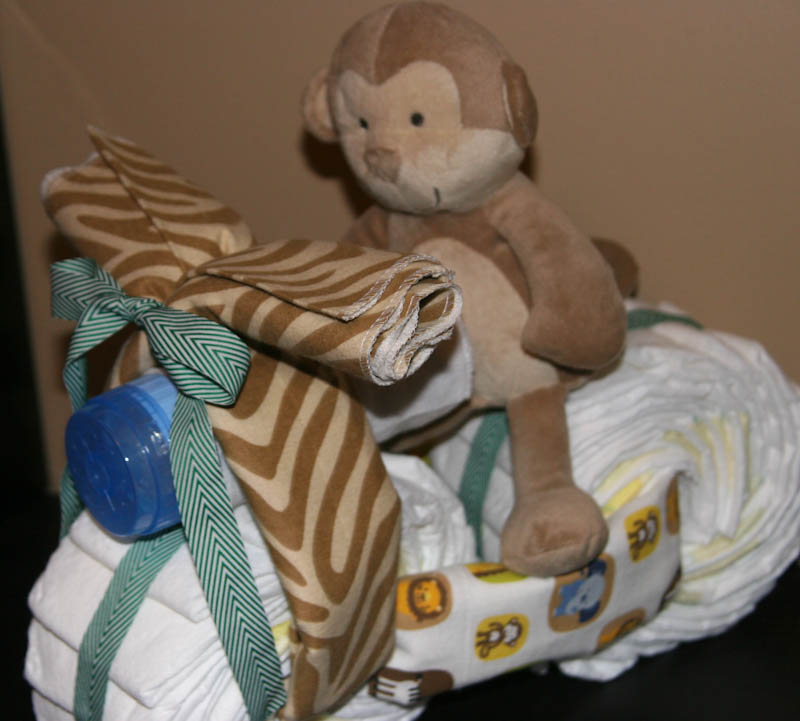 She's a Sassy Lady: Motorcycle Diaper Cake