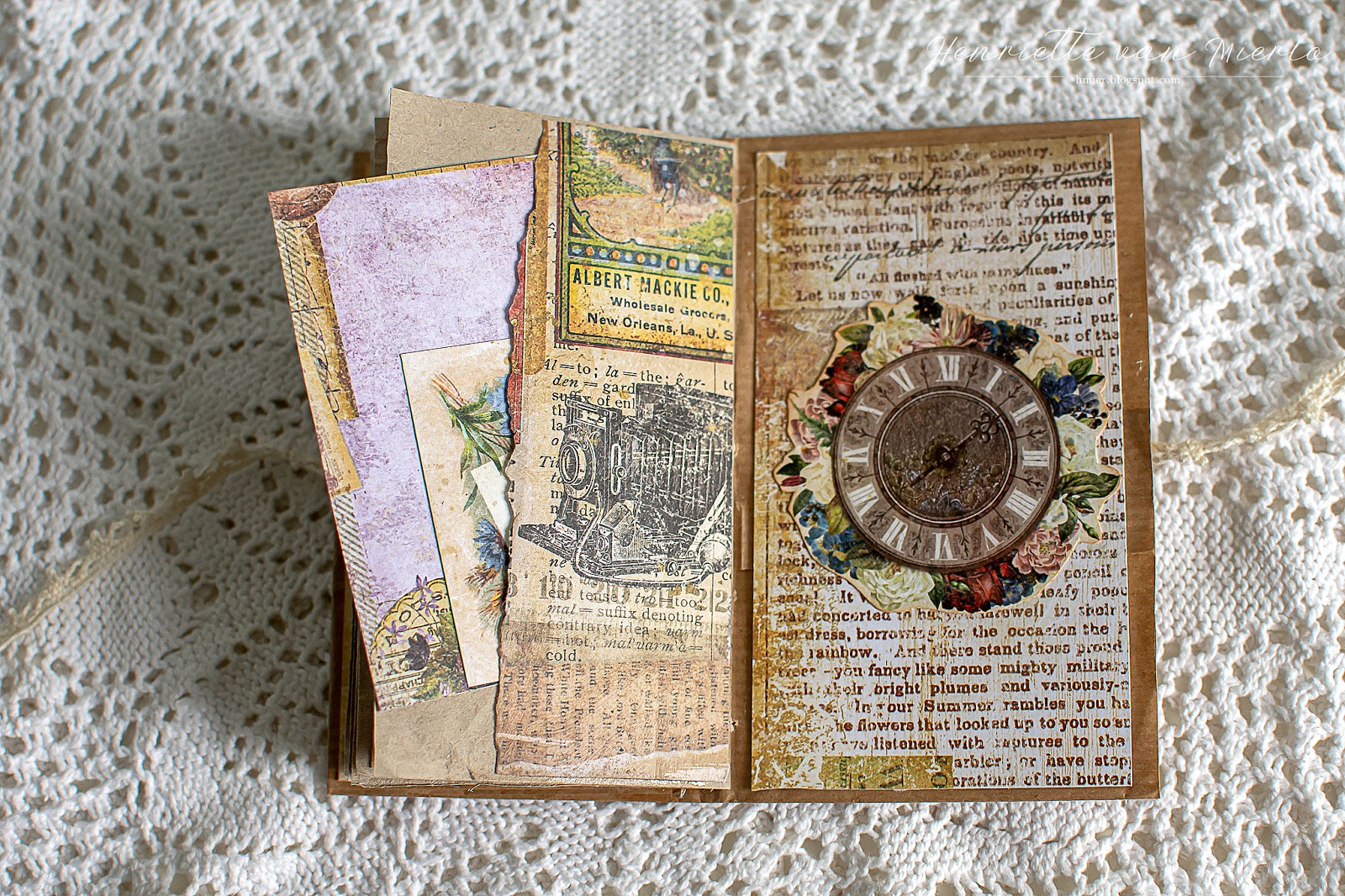 Blue Fern Studios: Paper bag mini journal