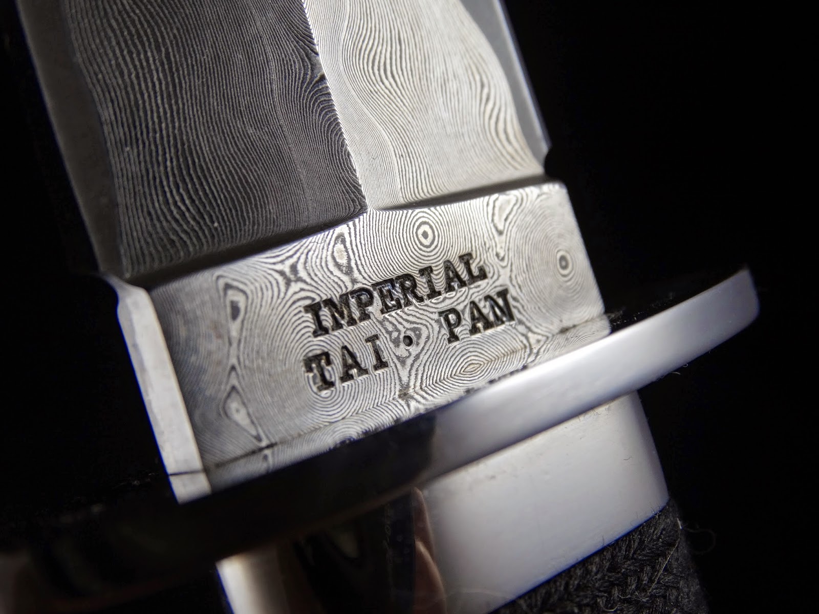 RARE Cold Steel Imperial Tai Pan Dagger Knife San Mai Damascus