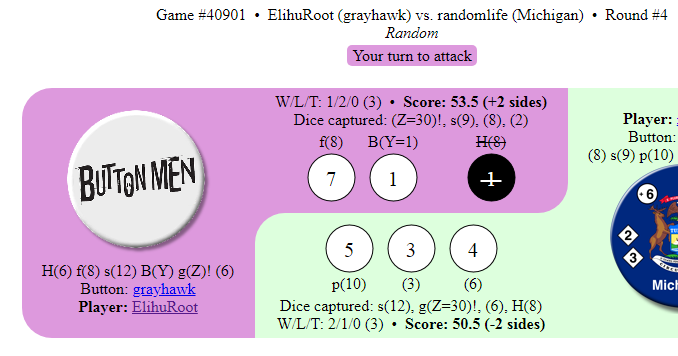 Buttonmen blog: Buttonmen 101