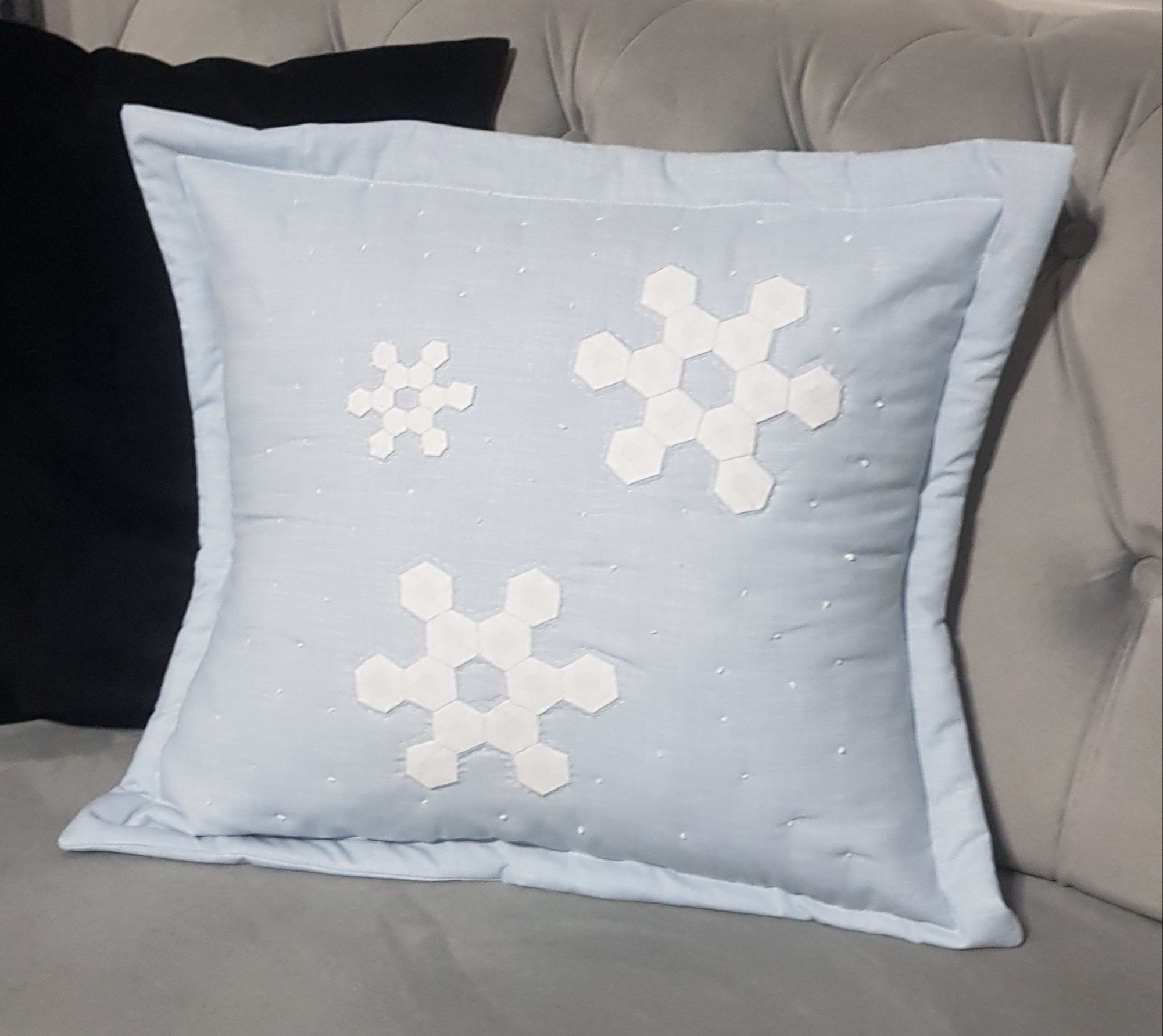 hexagon snowflake quilt | All about patchwork and quilting