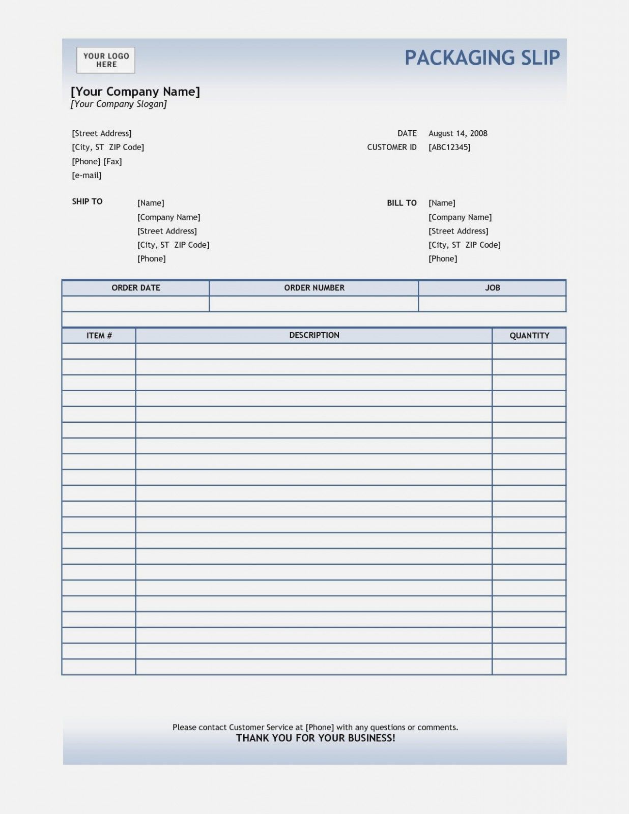Auto Service Invoice Template - Invoice Template