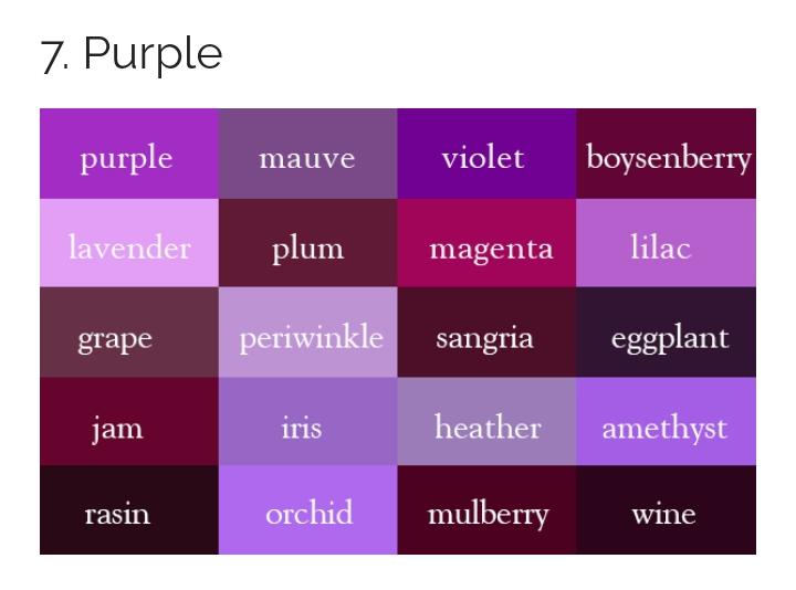 12 Jadual Koleksi Perbezaan Warna (Color Shades) ~ Qiya Saad