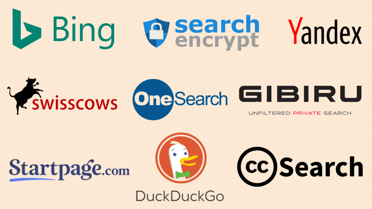 You can used this search engines instead of Google.
