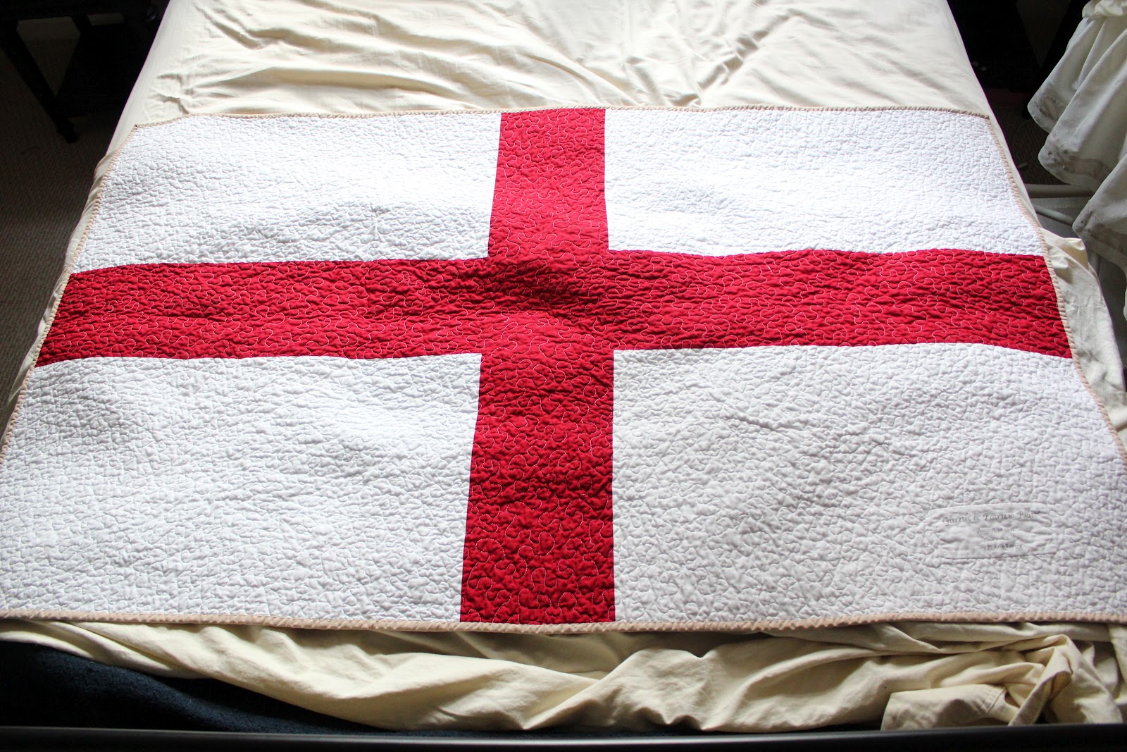 South Florida Modern Quilt Guild: Trinidad and England Flag Quilt