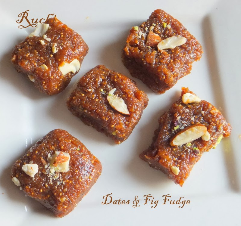 Ruchi: Dates & Fig Fudge/Burfi