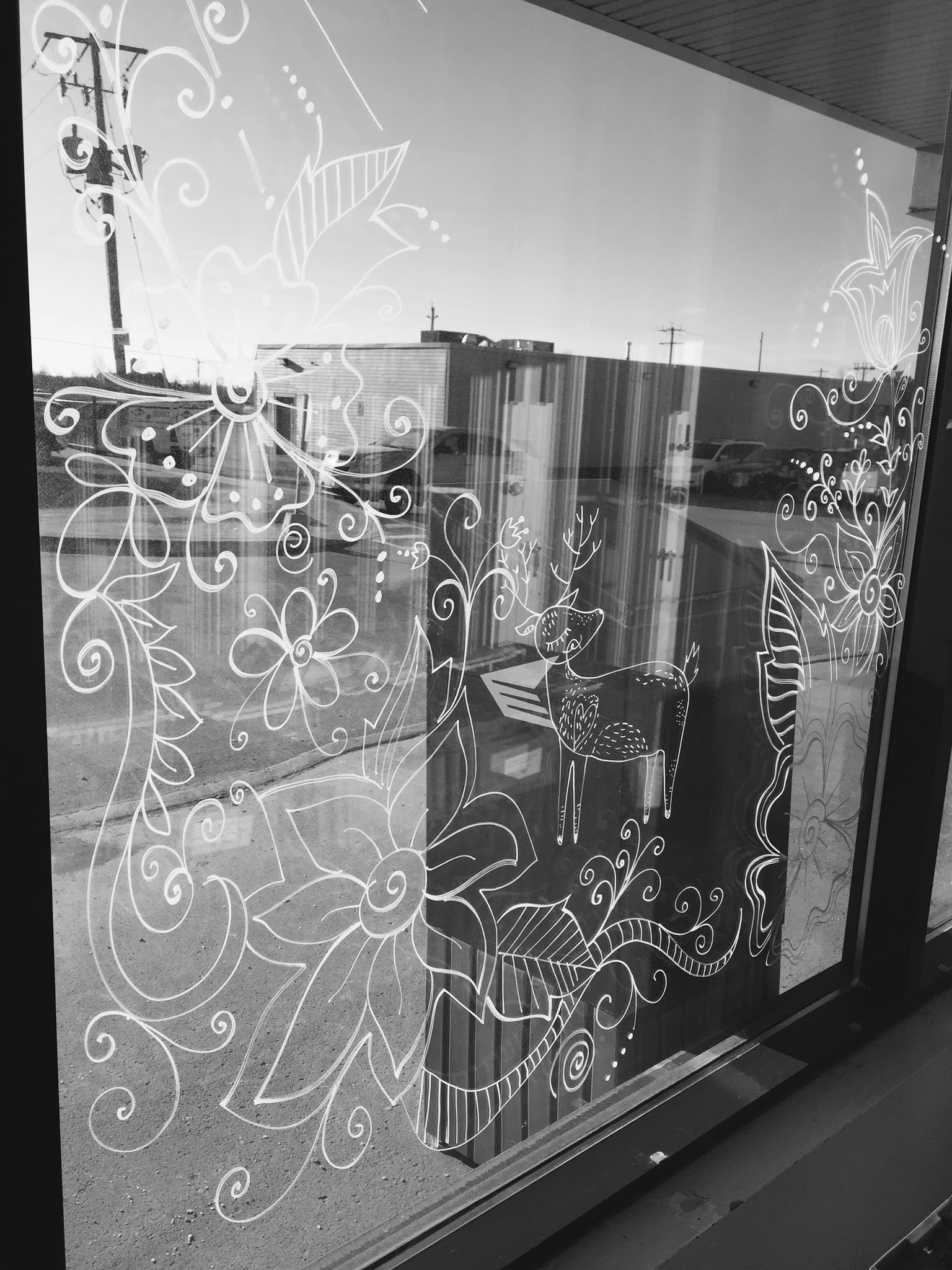 Window Chalk Art by Shelley Szczucki