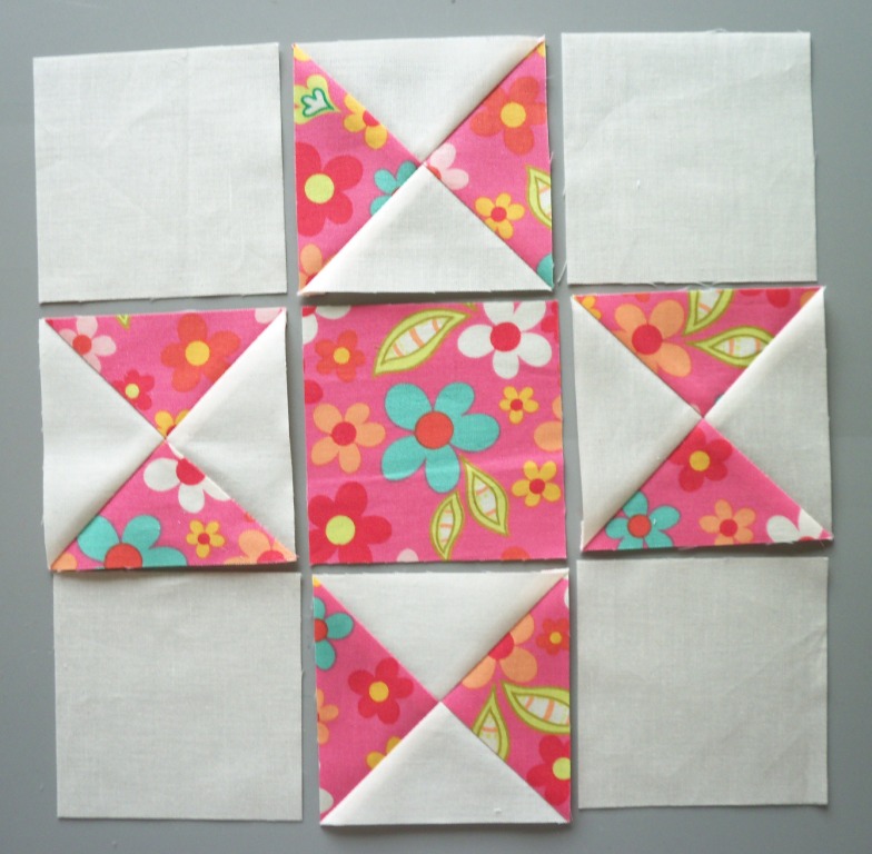 .Quiltscapes.: Insta-Blocks: "Magic Eight" Triangle Squares!