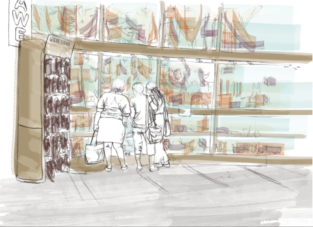 designprocess: Sequential Drawing of The Workshop Shopping Centre, Durban