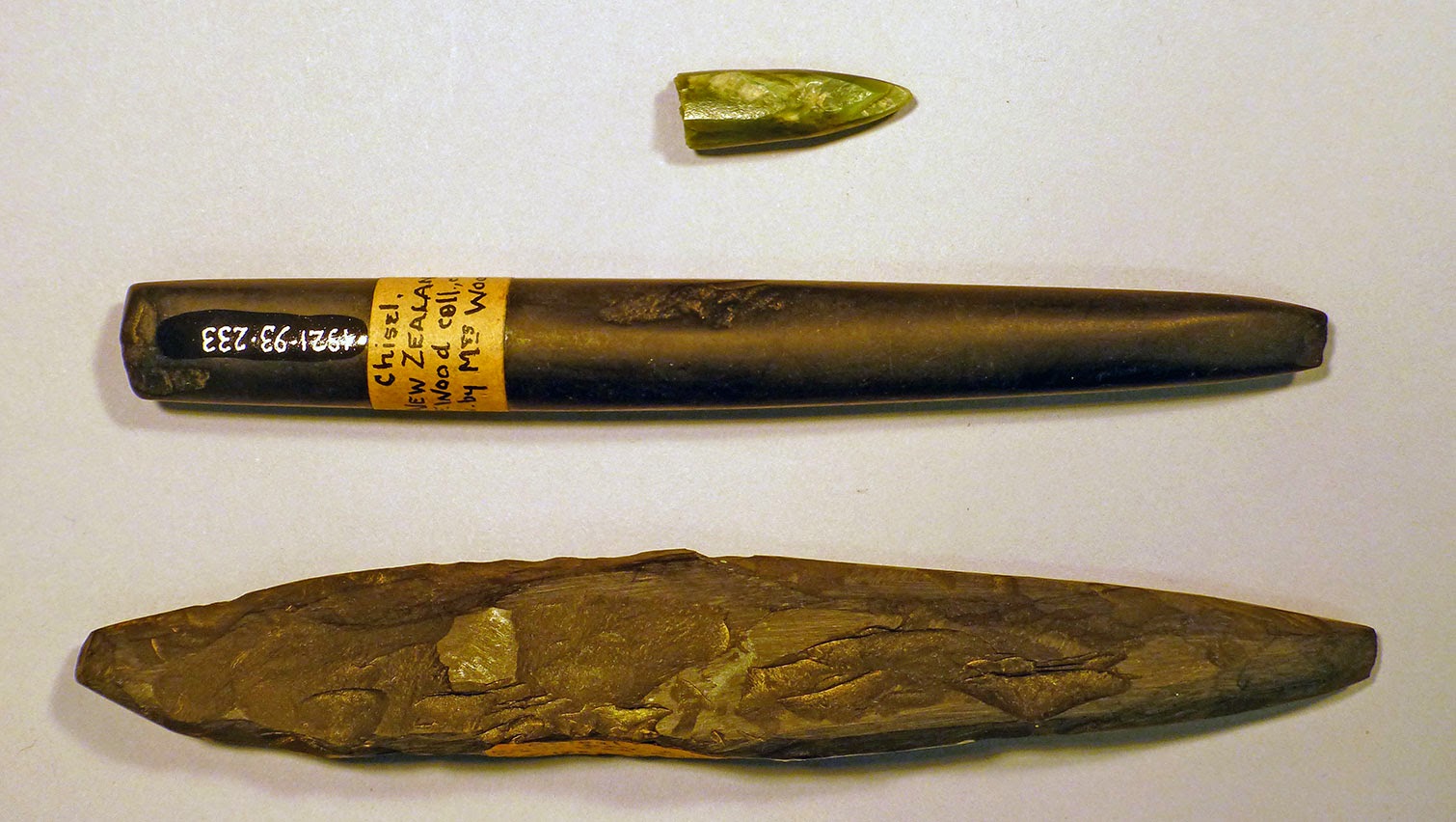 Pitt Rivers Object Collections: Maori Wood Carving Tools