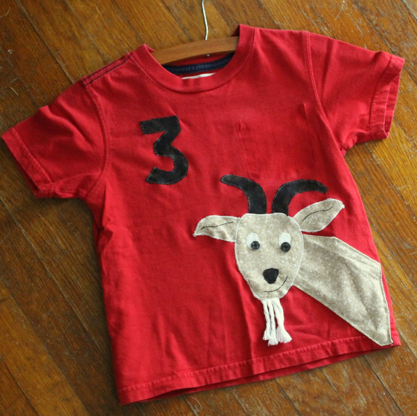 born imaginative.: Goat Applique Shirt (Free Pattern)