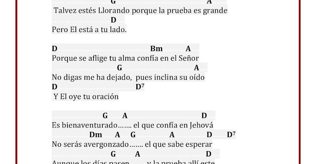 .: DIME PORQUE ESTAS TRISTE - LETRA Y ACORDES