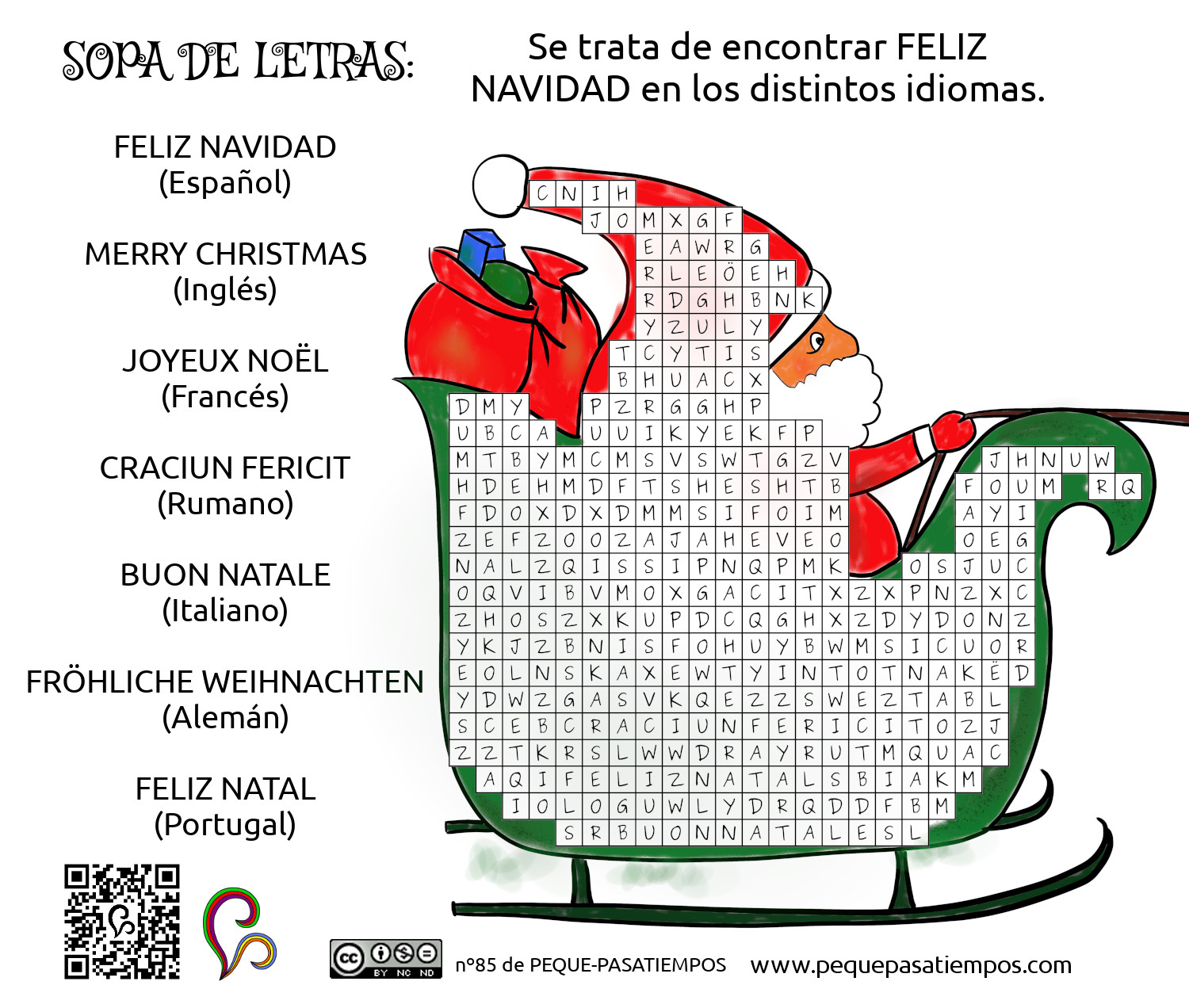 Peque-pasatiempos: diciembre 2020