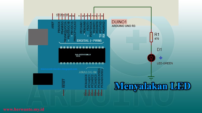 5 Contoh Program / Sketch Arduino Untuk Display LED - Herwanto My Id