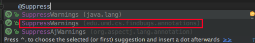 Suppress FindBugs Warnings in a Java and Spring Boot Web Application ...