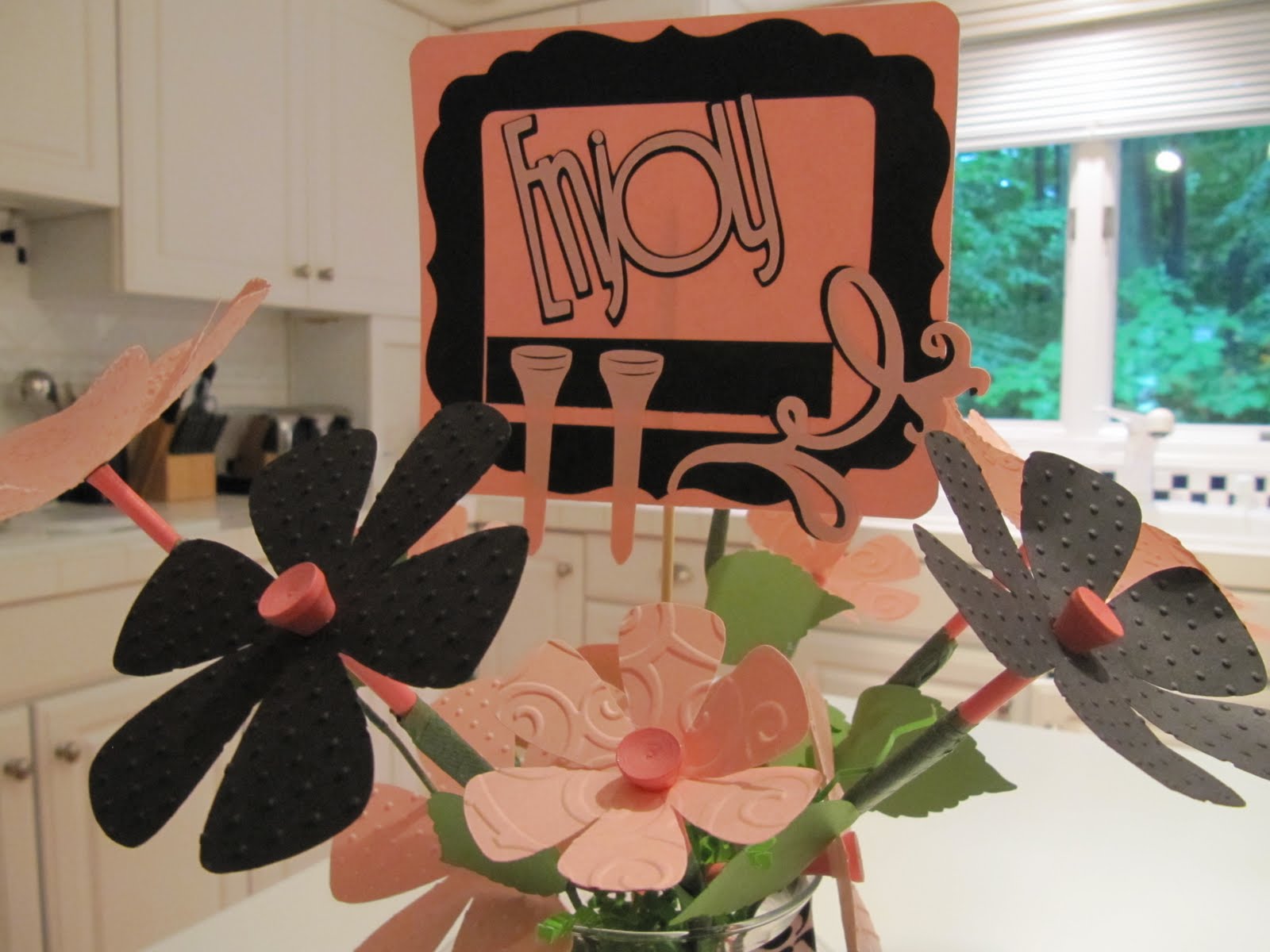Crazy4Cricut: Golf Paper Flower Arrangement