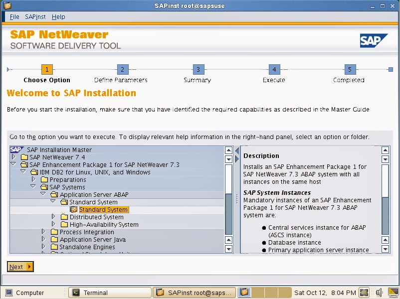 SAP Installation in Linux Step-by-step (Part 3)