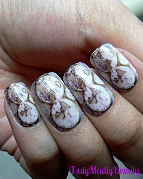 Truly Madly Beauty: NOTD - Map Print With New Digitally Customised ...