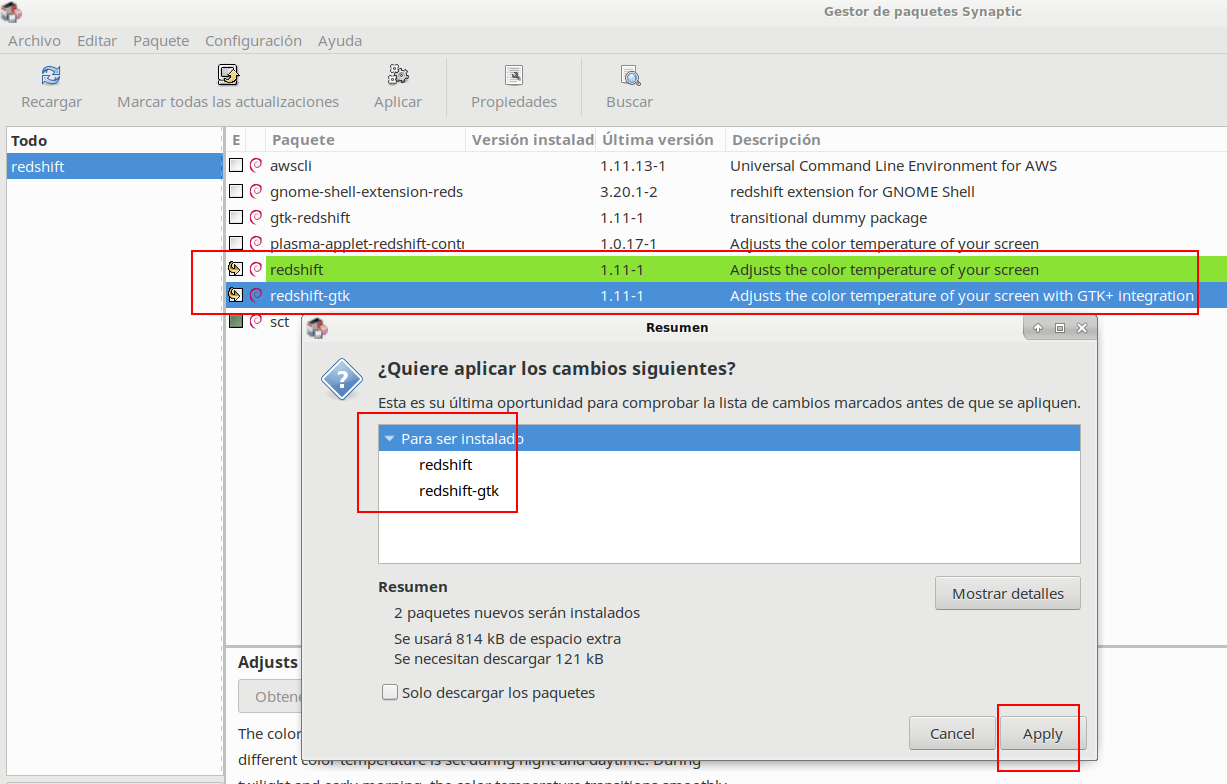 Cotidiana Place: Redshift: autoajuste de la temperatura de color de la ...