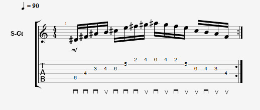 Guitar and Improvisation Instruction: More Directional Picking