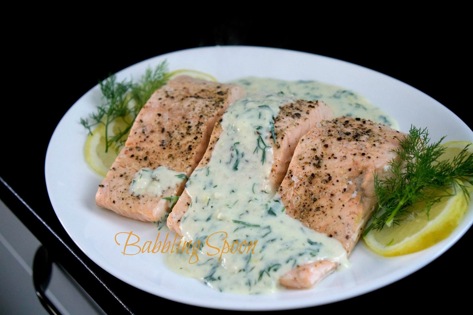 Tales of a Babbling Spoon: Shallow Poached Salmon, my way