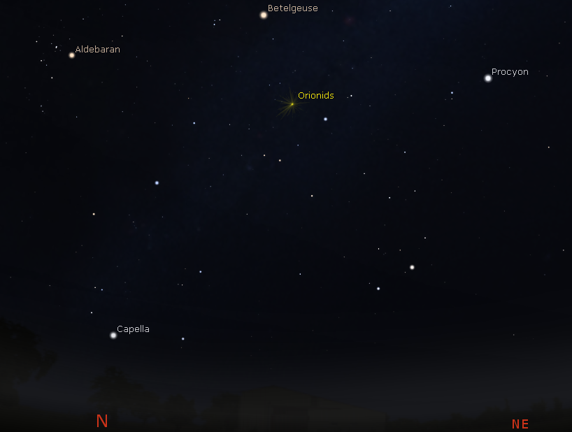 Astroblog: Orionid Meteor Shower, Morning 21-23 October 2020