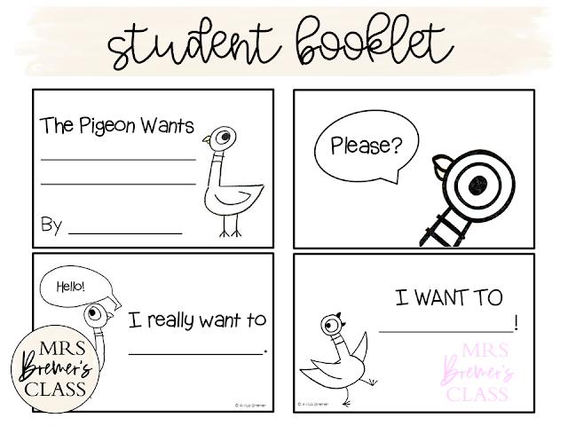 Pigeon Book Activities and Craftivity for ANY Book in the Series! | Mrs ...