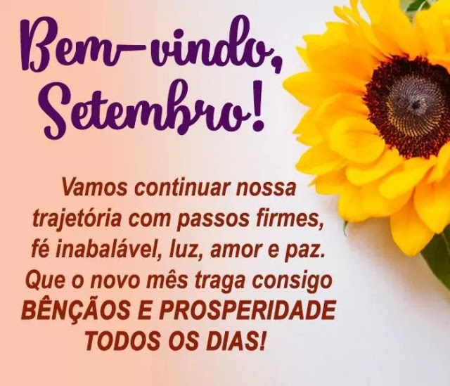 Mensagens De Bem-vindo Setembro - MENSAGEM DE ANIVERSÁRIO