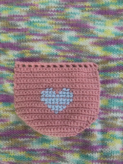 Simple Heart Stitched Pocket