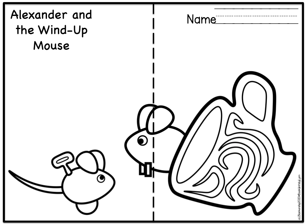 ALEXANDER AND THE WIND-UP MOUSE BOOK CRAFT ~ Book Units by Lynn