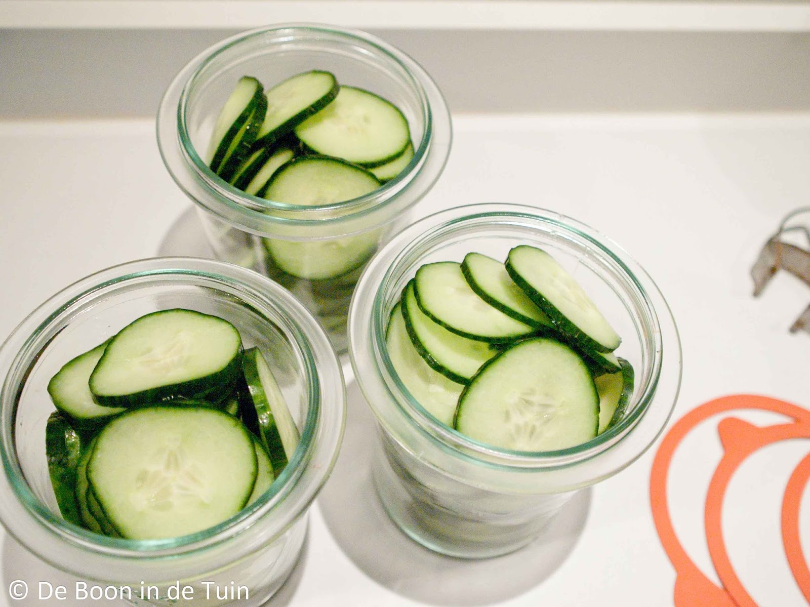 Komkommer Inmaken recept | De Boon in de Tuin