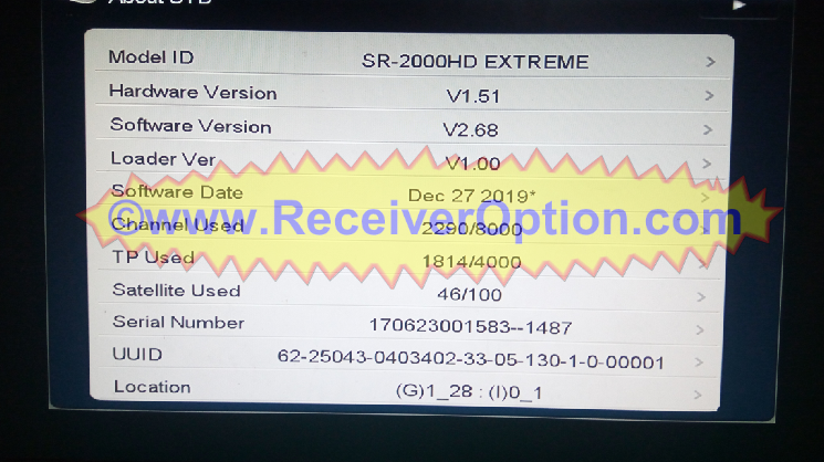 STARSAT SR-2000HD EXTREME RECEIVER NEW SOFTWARE V2.68 - How To Enter Biss key Power vu key And ...