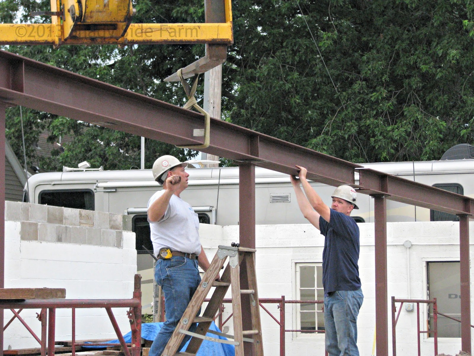 Barn Renovation--Stage Three--Steel Beams