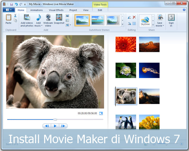 Cara Install Movie Maker di Windows 7 Lengkap - HARMANSYAH BLOG