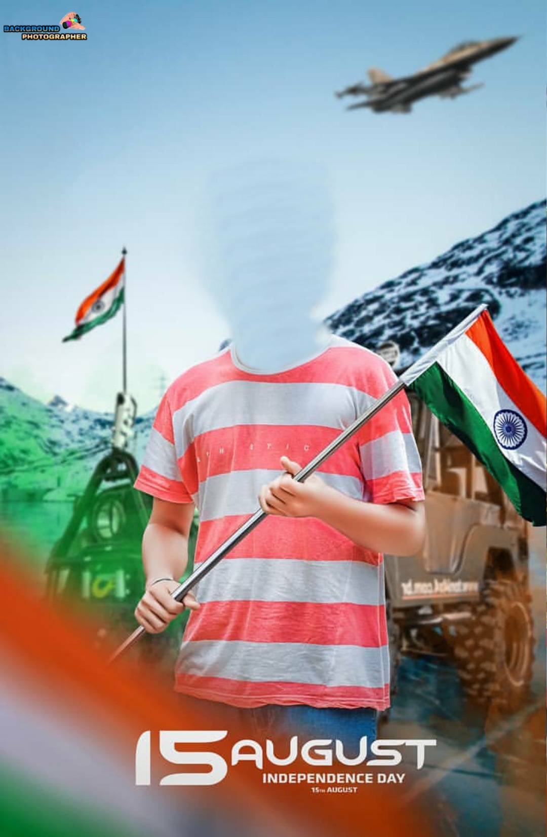 independence day photo editing background