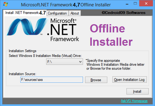 Downlload Microsoft .NET Framework 4.7 (Offline Installer)