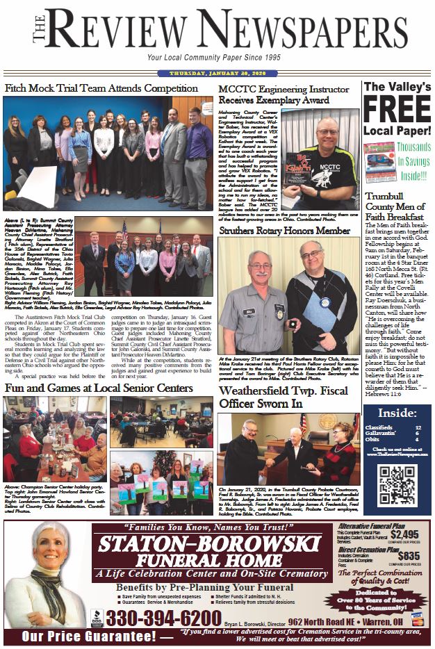 The Review Newspapers: 2020-01-26