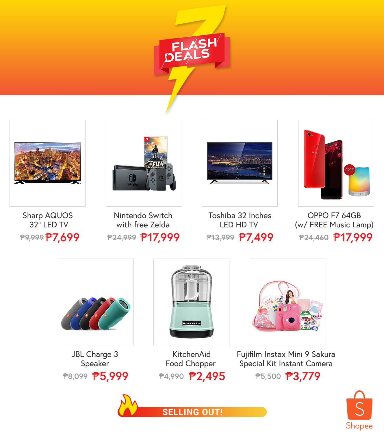 Join in Shopee's Orange Day celebration and get up to 90% discount plus ...