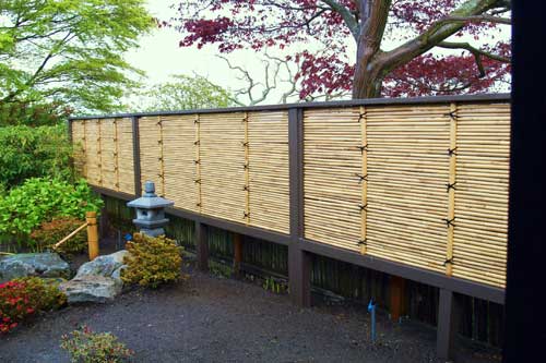Japanese Zen Garden: Bamboo Fence
