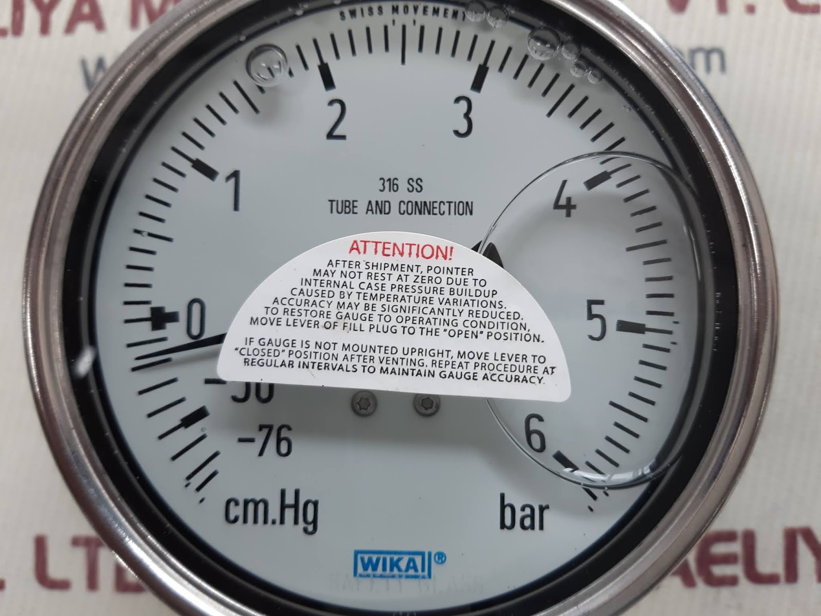 Wika Pressure Gauge 316 Ss Tube And Connection at Isaac Soundy blog