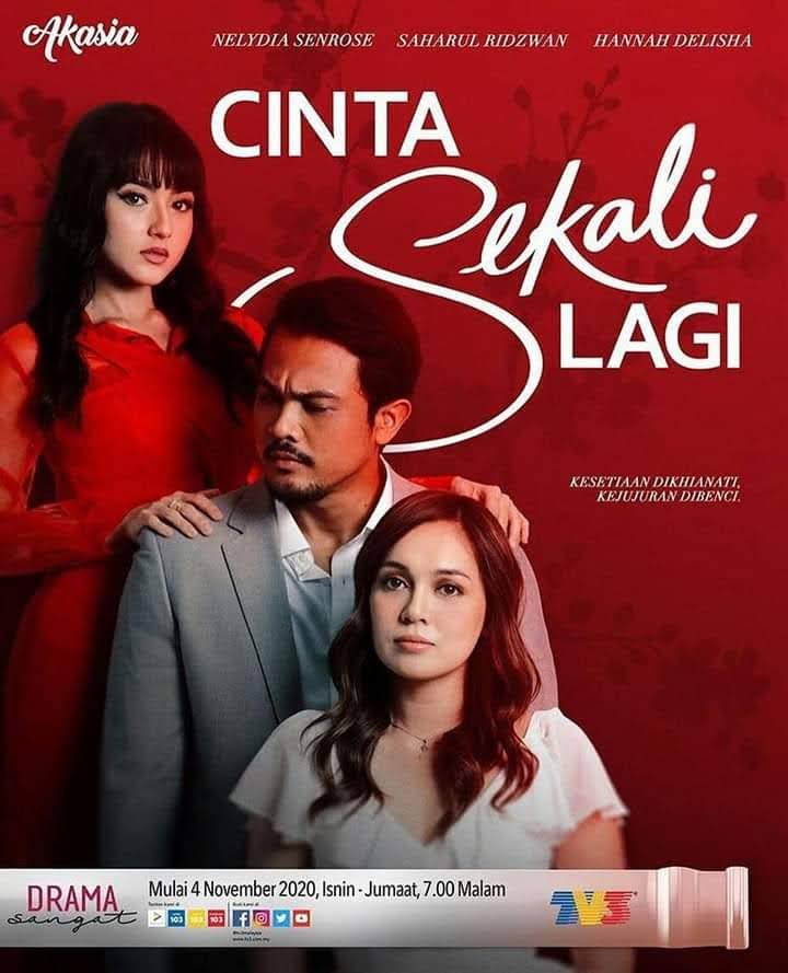CINTA SEKALI LAGI: Macam tak percaya Hannah Delisha jadi jahat!
