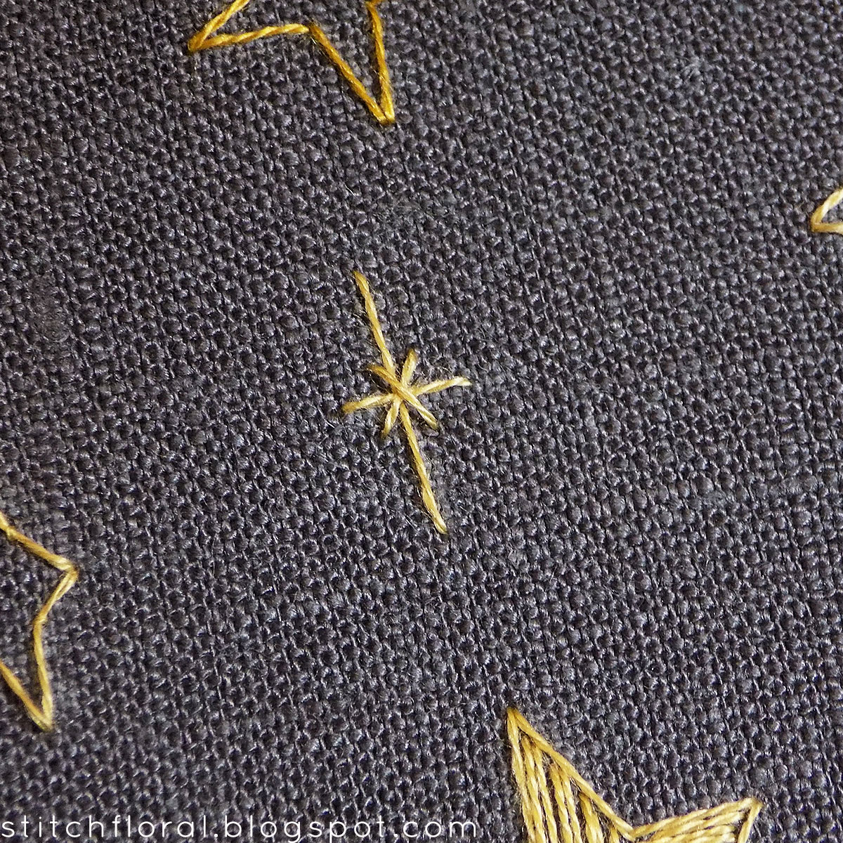 Easy embroidery: how to stitch stars - Stitch Floral